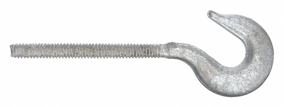 Hook End Fitting, Hook End, Orientation Left, Forged and Hot Dipped ...