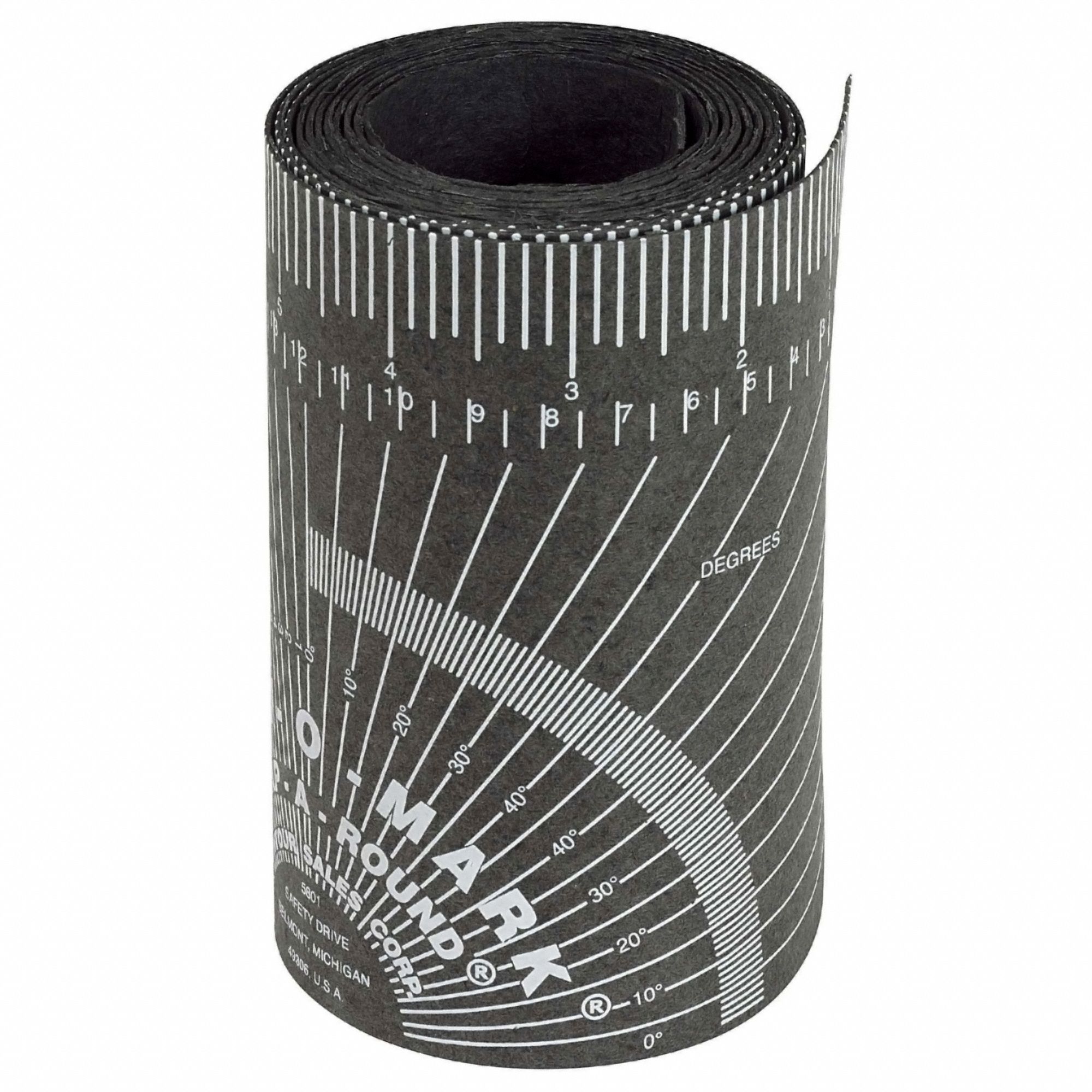 JACKSON SAFETY Wrap-a-Round Tape Measure: 4 ft Blade Lg, 3 7/8 in Blade ...