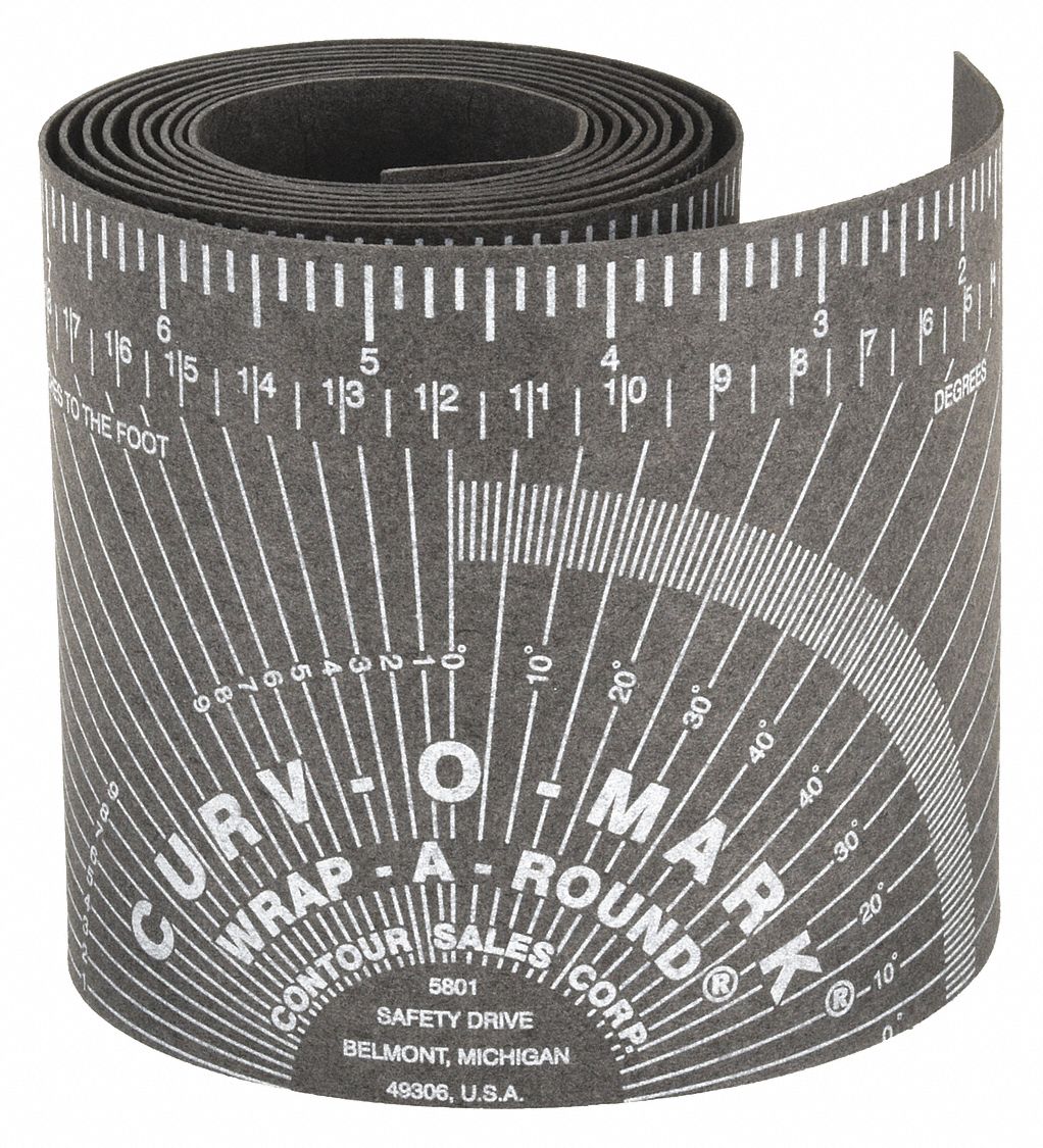 JACKSON SAFETY, For 3 in to 10 in Pipe, Wrap-a-Round Tape Measure ...