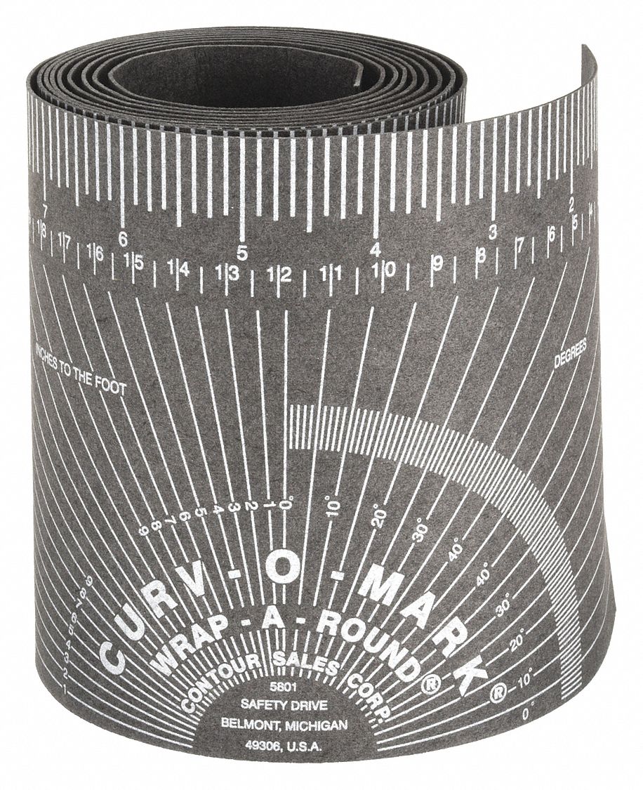 JACKSON SAFETY, For 4 in to 12 in Pipe, Wrap-a-Round Tape Measure ...