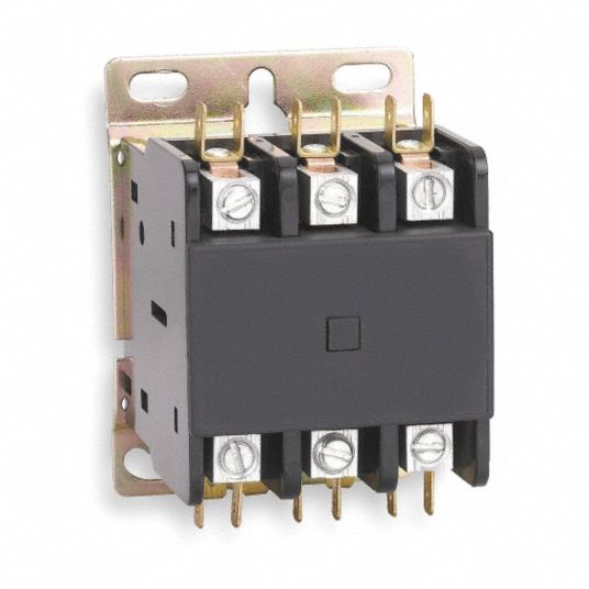 DAYTON 120V AC Definite Purpose Magnetic Contactor; No. of Poles 3, 40 ...