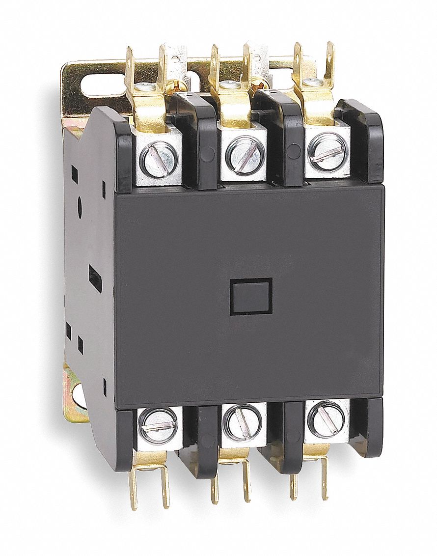 120V AC Definite Purpose Magnetic Contactor; No. of Poles 3, 60 Full ...