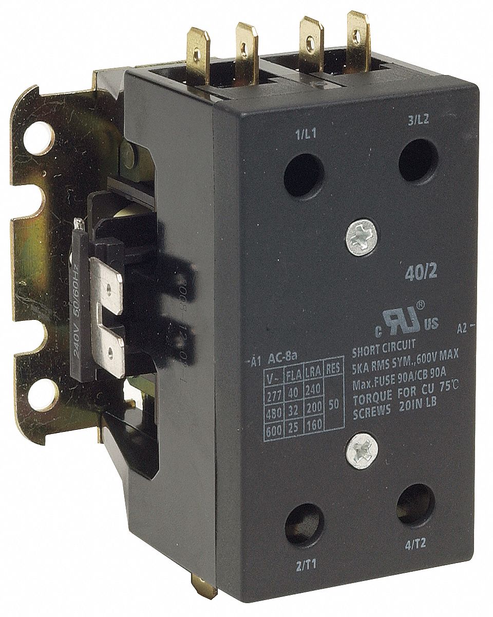 240V AC Definite Purpose Magnetic Contactor; No. of Poles 2, 30 Full ...