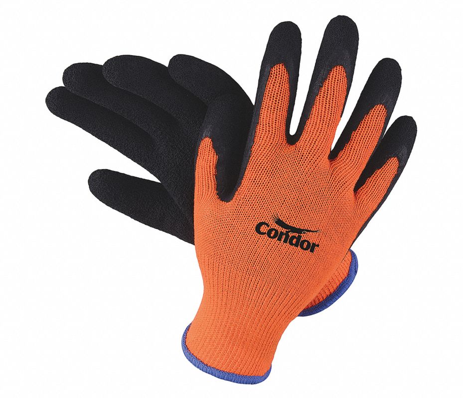 CONDOR Guantes Recubiertos Naranja/Negro CH - Guantes y Mitones Tejidos ...