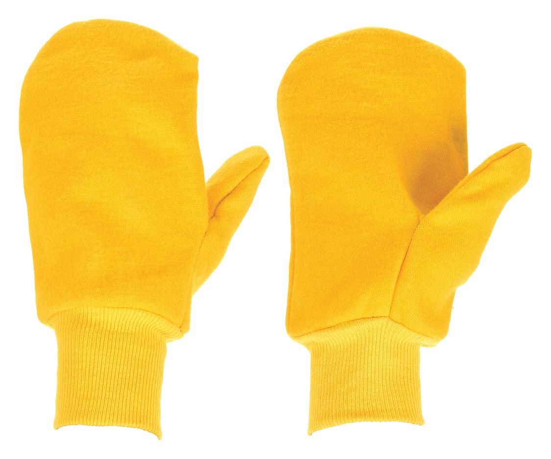 Chore Mittens,10-1/2",L,Yellow,PR - Grainger