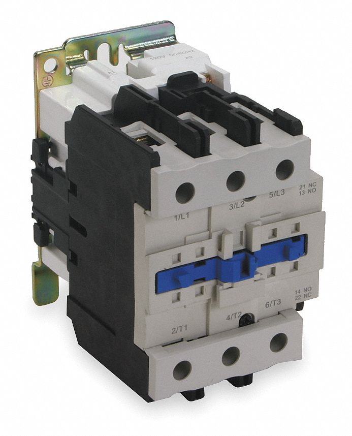 120V AC IEC Magnetic Contactor; No. of Poles 3, 95 Full Load Amps ...
