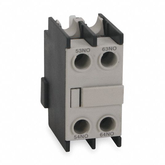 IEC Auxiliary Contact Block, 3/1.5 Amps, Front Mounting - Grainger