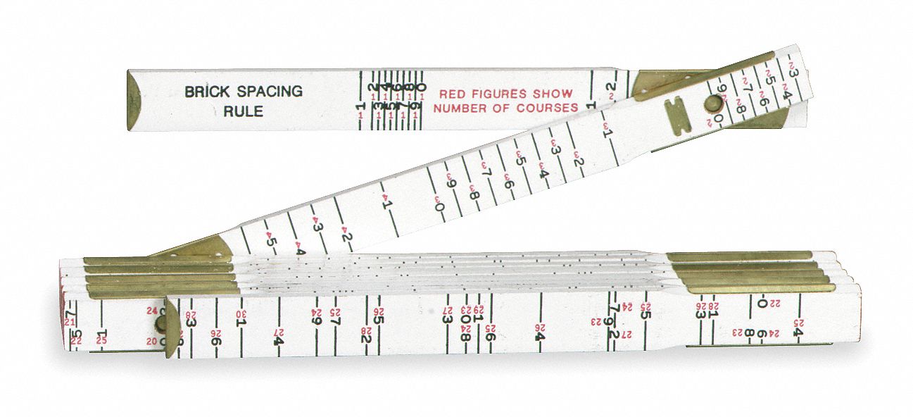 Brick Mason Rule,Folding,6 ft L - Grainger