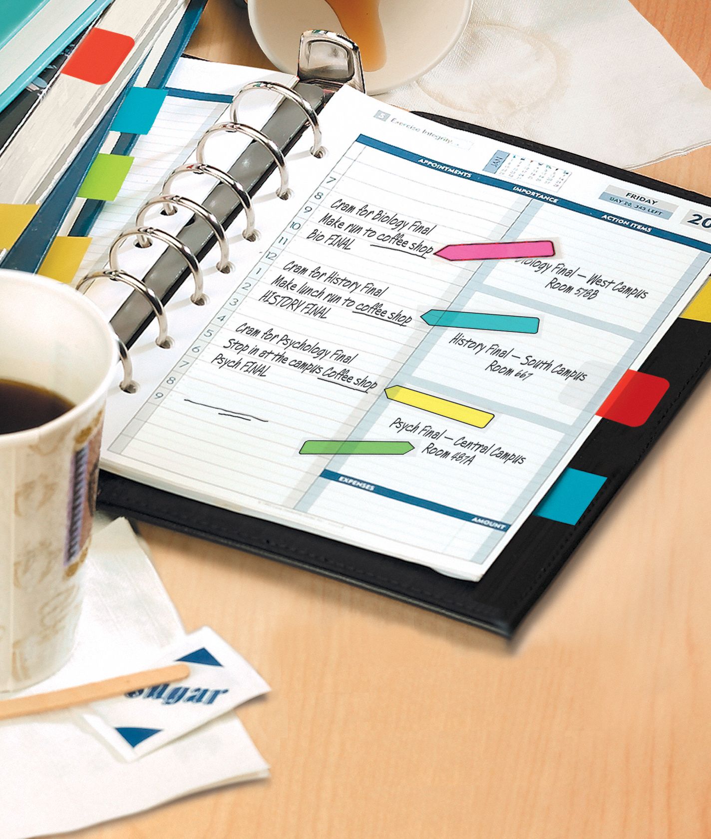 POST-IT Sticky Flags: Assorted Bright, 196 Sheets per Pad, 196 Pads per ...