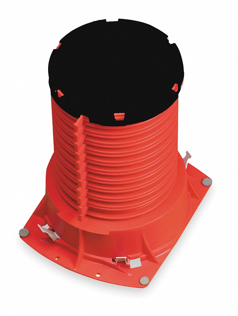 3M, 2.5 in Overall Ht, 3 in For Pipe Size, Firestop Pipe Cast-In Device ...