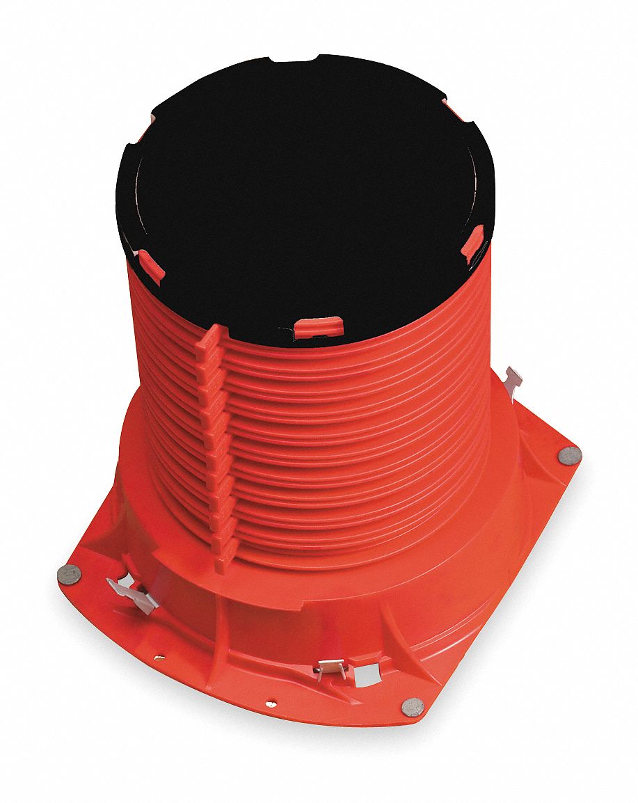 3M, 2.5 in Overall Ht, 4 in For Pipe Size, Firestop Pipe Cast-In Device ...