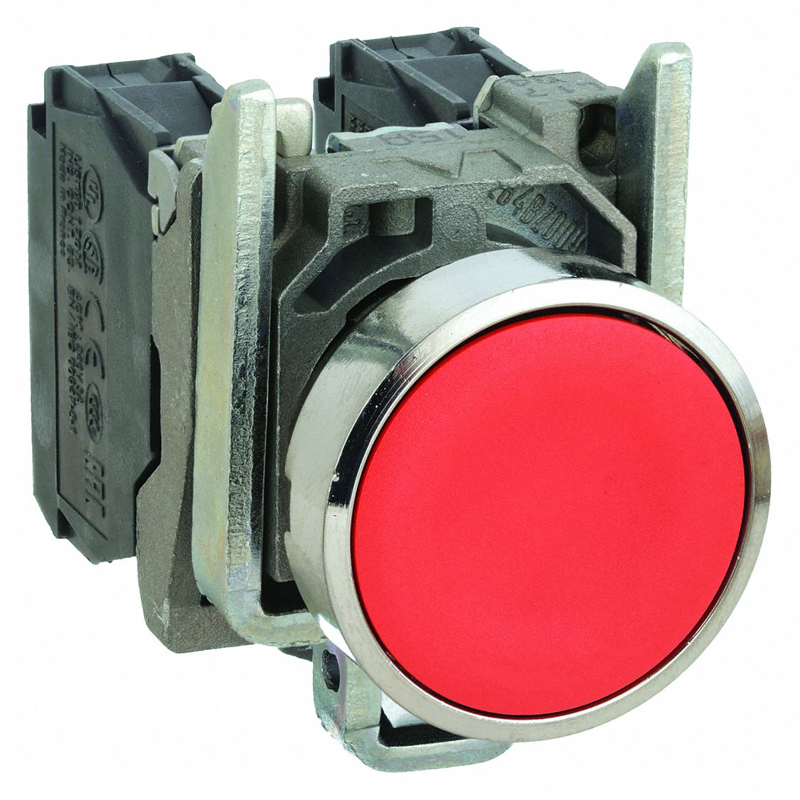 SCHNEIDER ELECTRIC, Non-Illuminated, Flush Profile, Flush Push Button Operator - 2UZA5|XB4BA45 ...