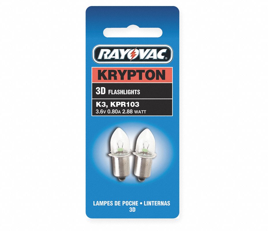 RAYOVAC Lámpara de Reemplazo,PQ2 - Piezas - 2V952 | K3-2 - Grainger México