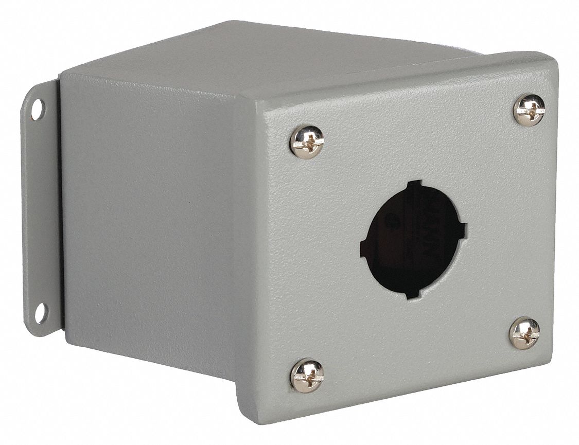 WIEGMANN, 30mm, 1 Holes, Push Button Enclosure - 2VB54|WPBA1 - Grainger