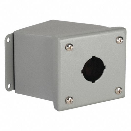 WIEGMANN, 30mm, 1 Holes, Push Button Enclosure - 2VB54|WPBA1 - Grainger