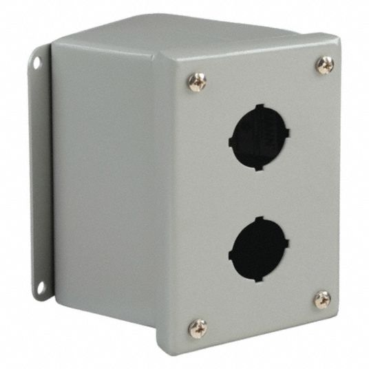 WIEGMANN, 30mm, 2 Holes, Push Button Enclosure - 2VB55|WPBA2 - Grainger