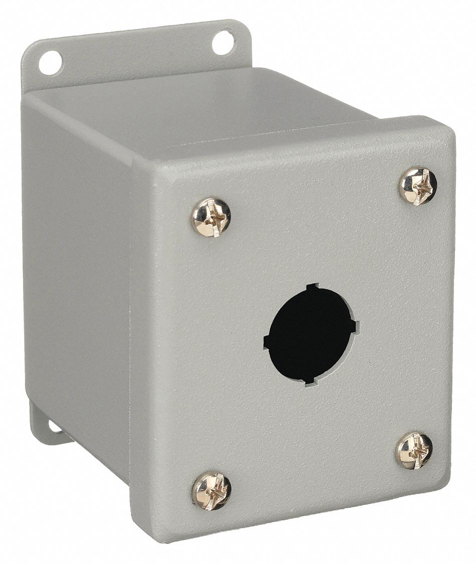 WIEGMANN, 22mm, 1 Holes, Push Button Enclosure - 2VB59|PBGX1 - Grainger