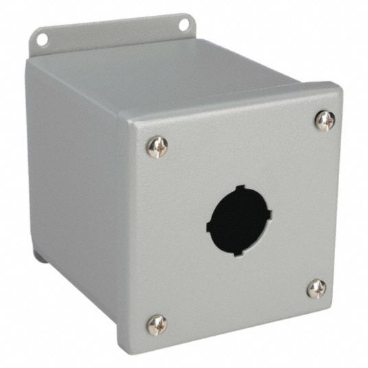 WIEGMANN, 30mm, 1 Holes, Push Button Enclosure - 2VB65|PBXD1 - Grainger