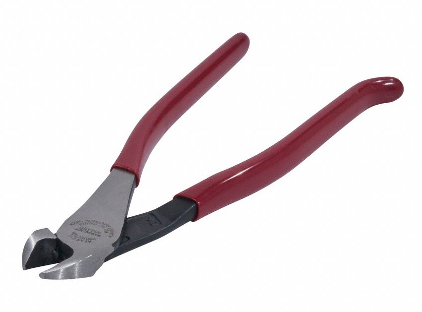 KLEIN TOOLS High Leverage Diagonal Cutting Plier: Std, Angled, Oval, 7/ ...
