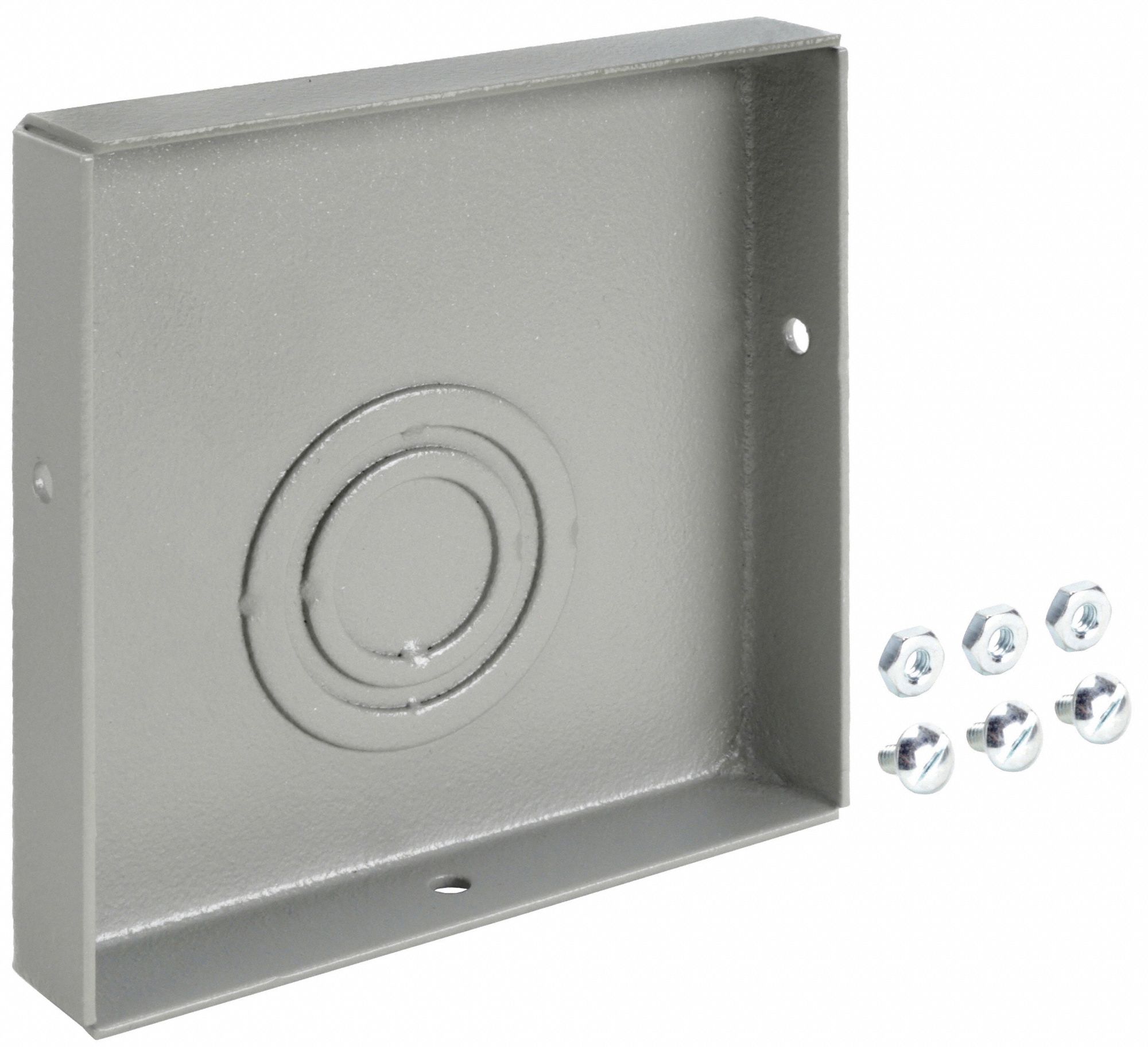 WIEGMANN Wireway End Cap: 4 in Wd, 4 in Ht, 16 ga Gauge, 1, With ...