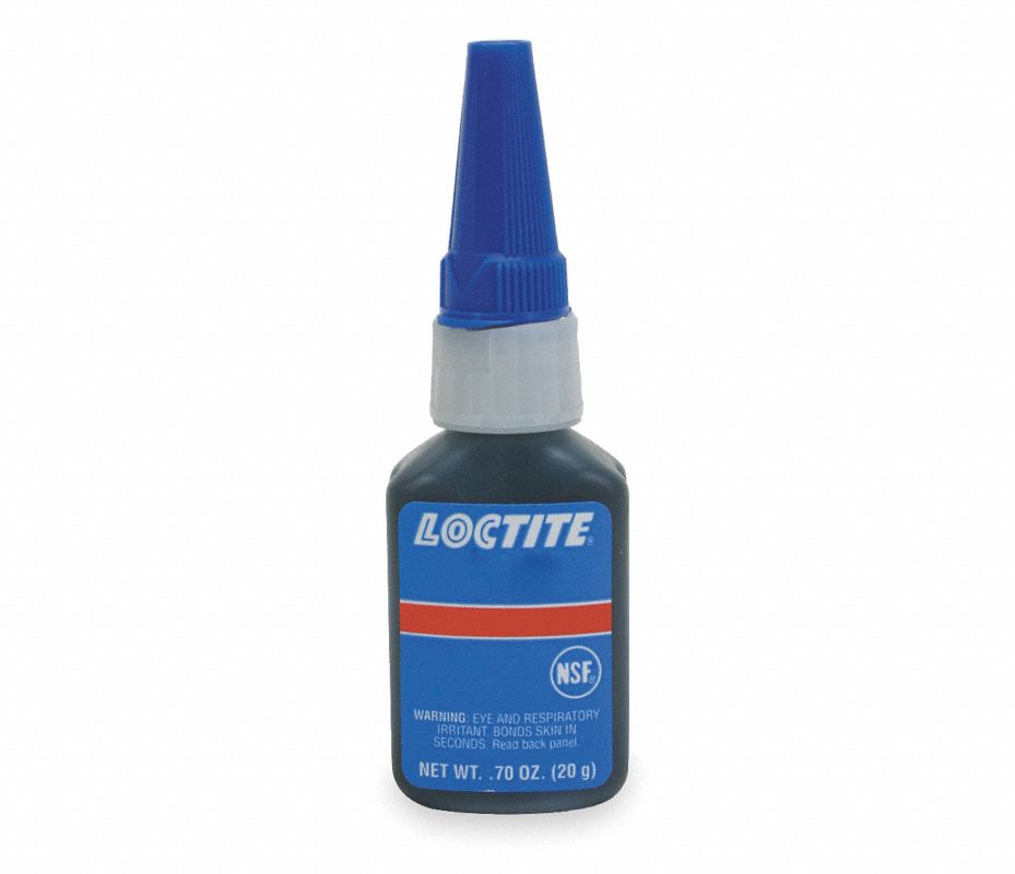 LOCTITE Adhesivo Instantáneo, Negro, 0.7 oz. liq., Botella, Humedad ...
