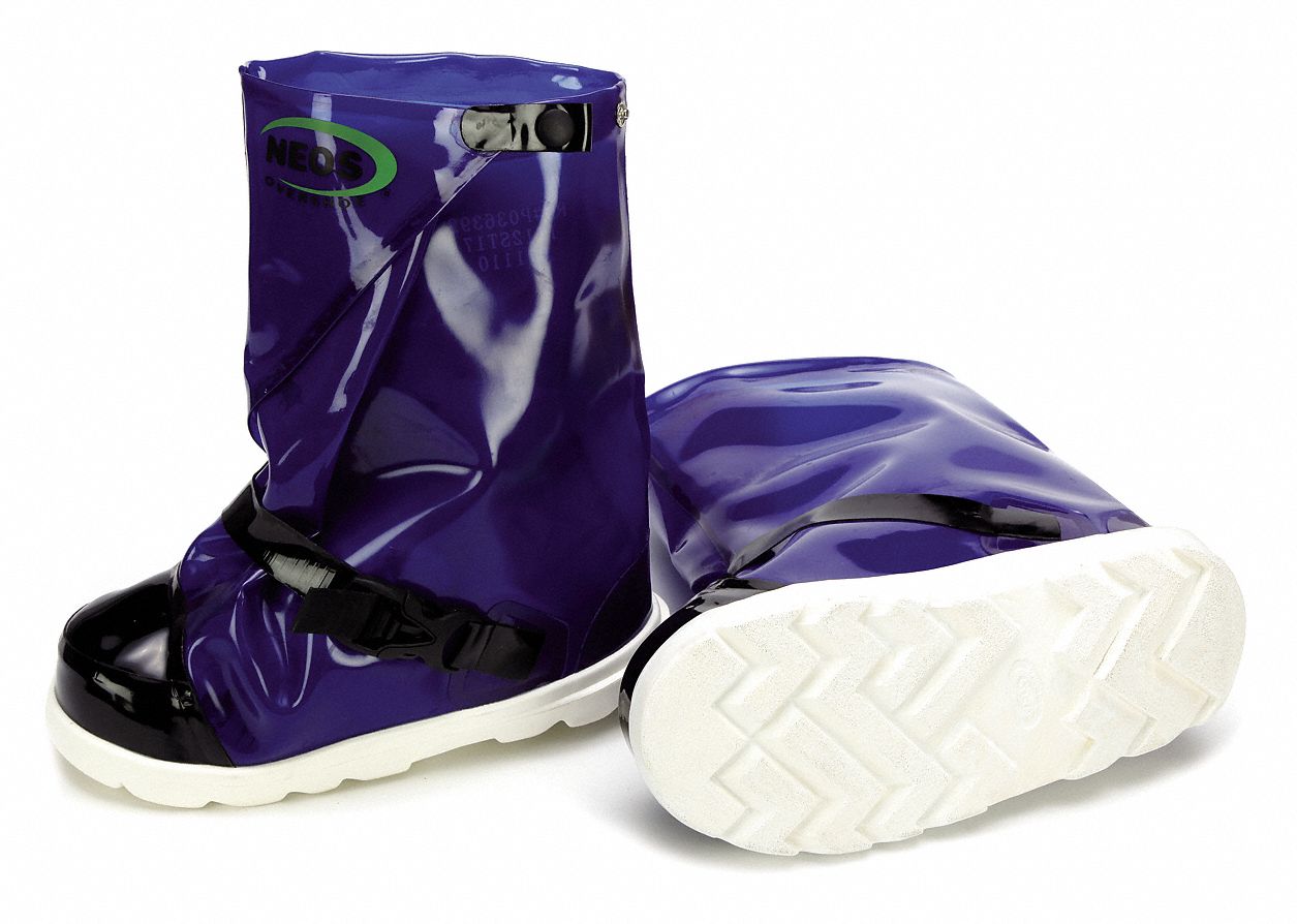 Mid-Calf Shoe, Steel, Overboot - 2VFX1|IT12ST17-BLU-LRG - Grainger