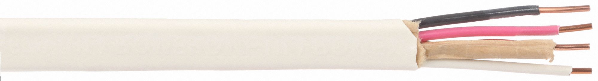 ROMEX Nonmetallic Building Cable: 14 AWG Wire Size, 3 with Bare CU ...