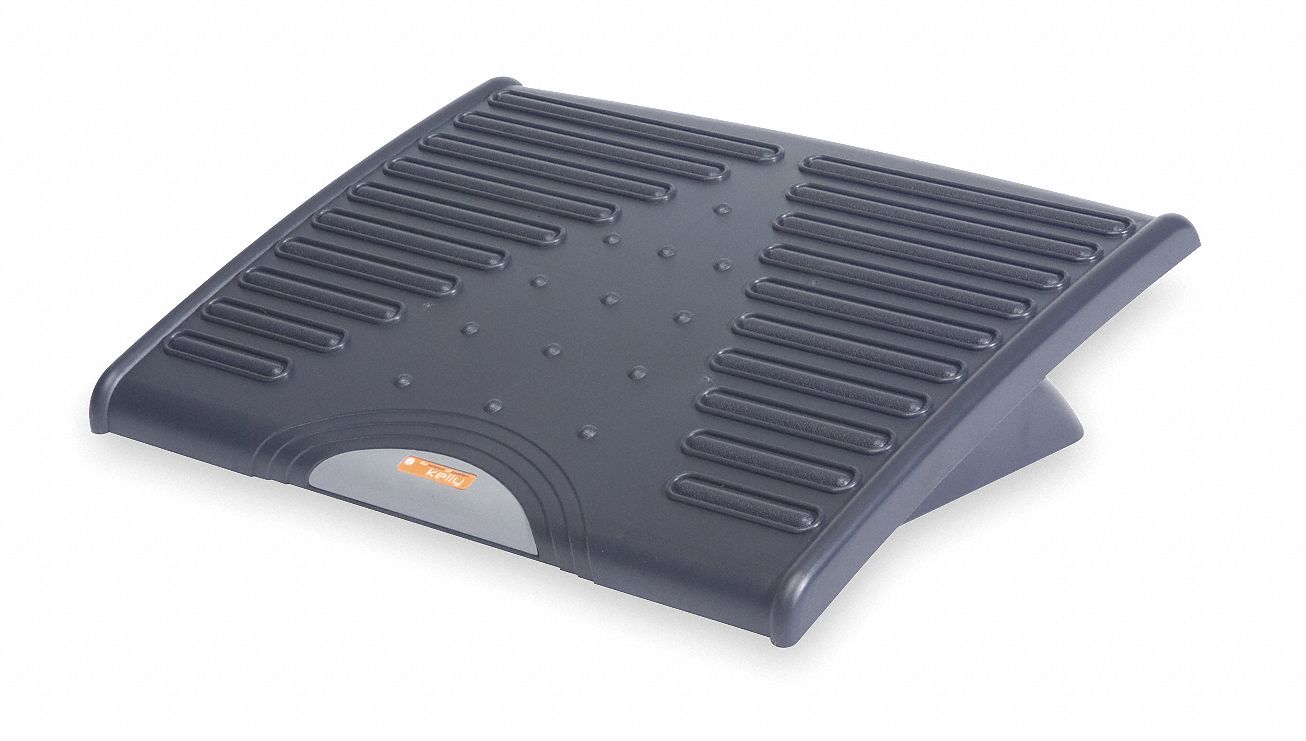 Plastic Footrest, Black - Grainger