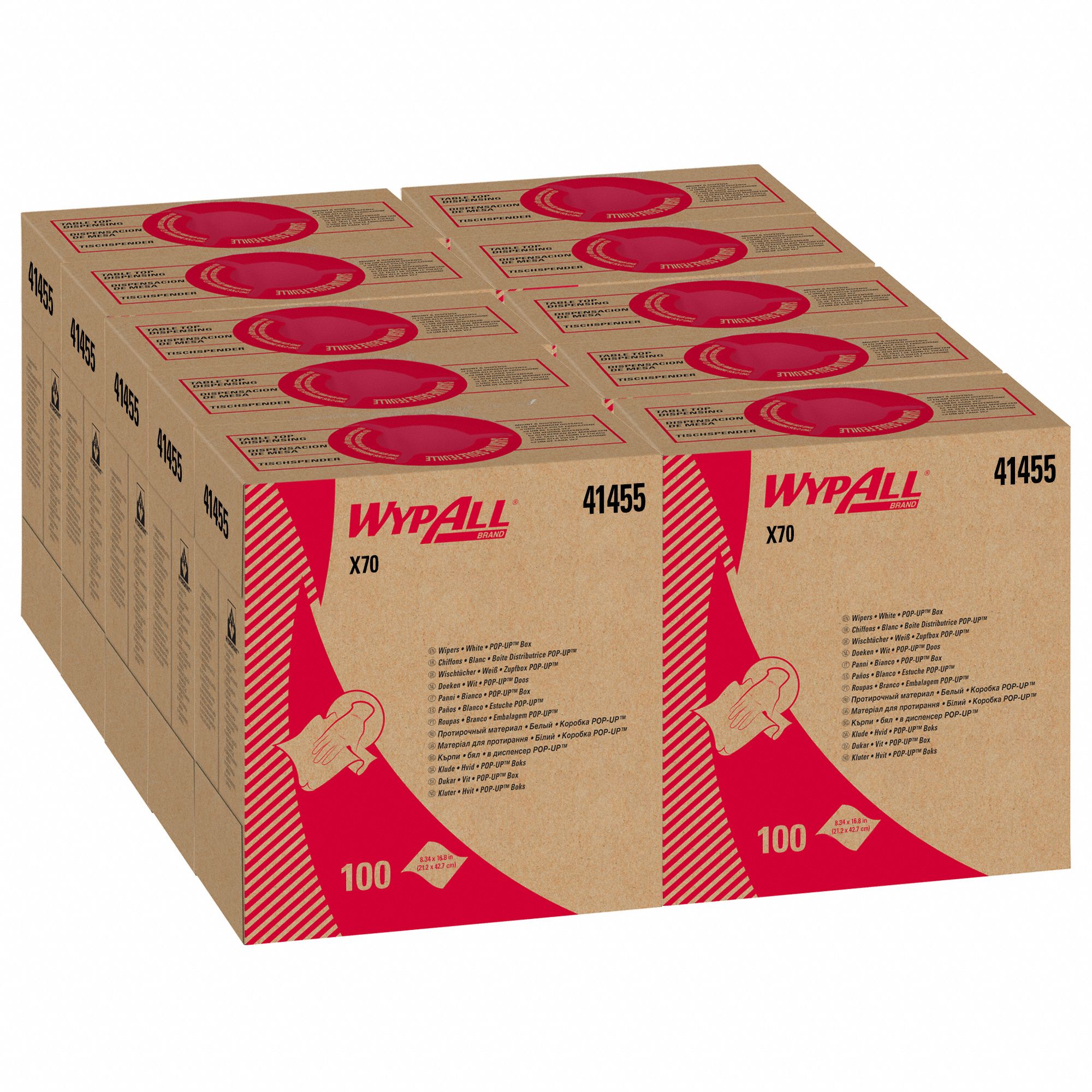 WYPALL Dry Wipe: Dispenser Box, Heavy Absorbency, Best Wet Strength ...