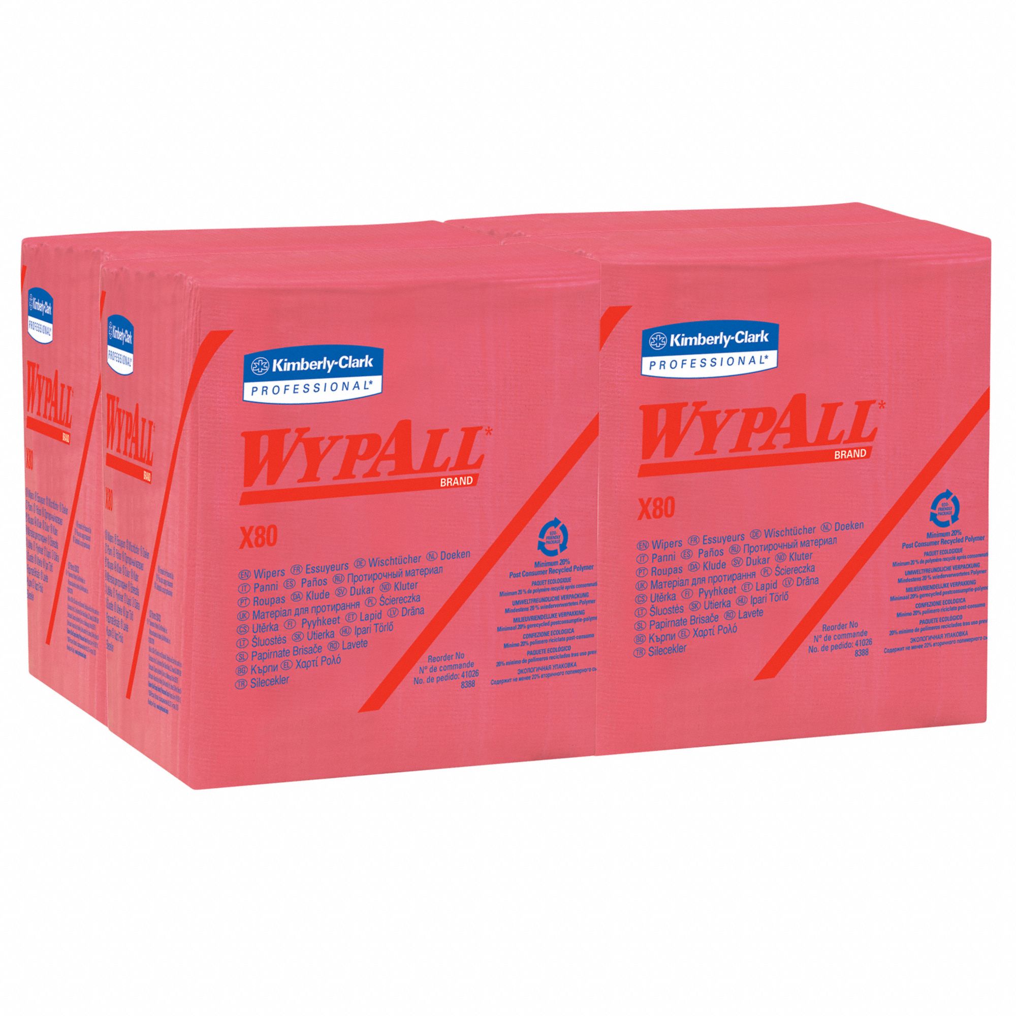 WYPALL Dry Wipe: 1/4 Fold, Super Heavy Absorbency, Excellent Wet ...