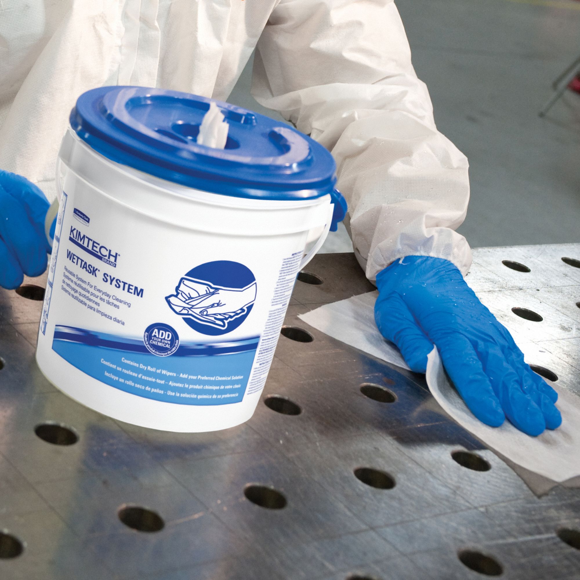 KIMTECH Dry Wipe Roll: Kimtech WetTask, Hydroknit, 6 PK - 2VHU6|06001 ...