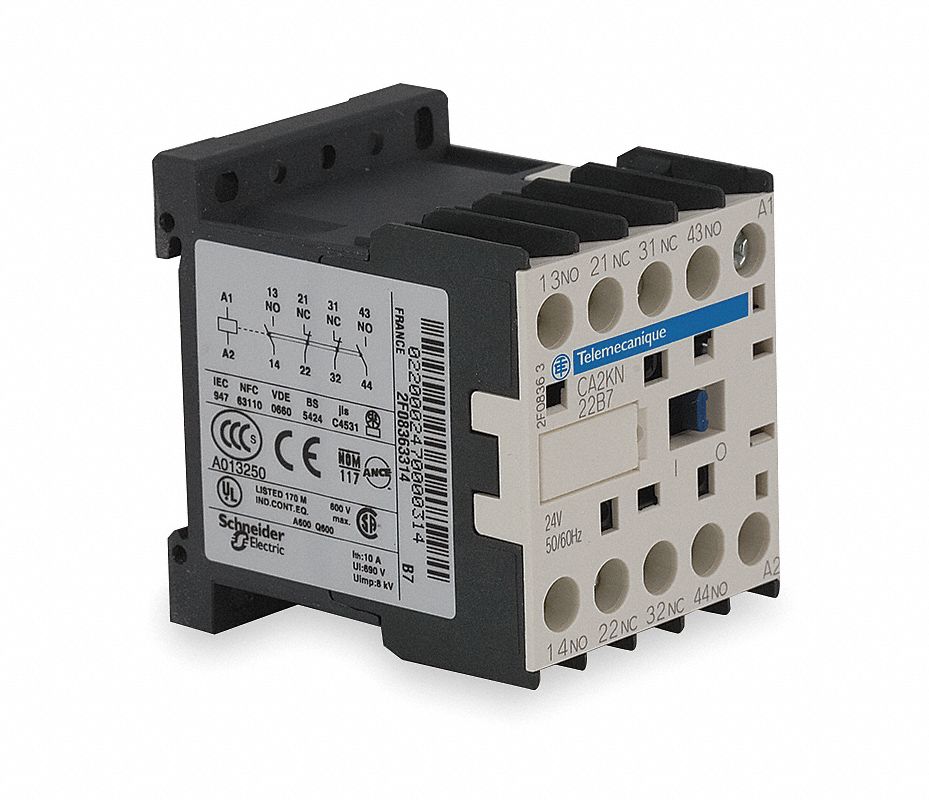 SCHNEIDER ELECTRIC Relevador de Control IEC,Contacto 4NA - 129A68 ...