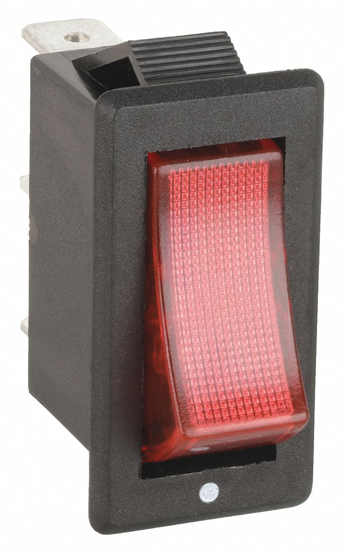 POWER FIRST, SPST, On/Off, Lighted Rocker Switch - 2VLN1|2VLN1 - Grainger