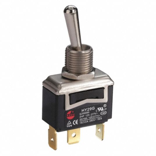 POWER FIRST, 3 Connections, SPDT, Toggle Switch - 2VLT8|2VLT8 - Grainger