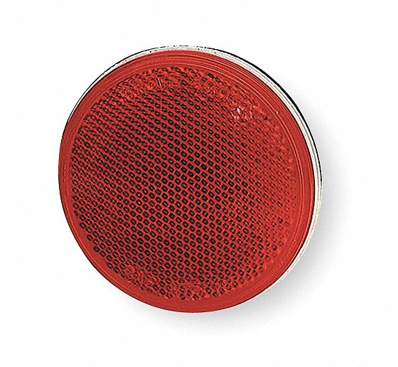 Round, Red, Reflector - 2VND1|40062 - Grainger