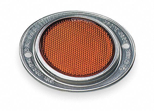 Round, Amber, Reflector - 2VNE7|40233 - Grainger