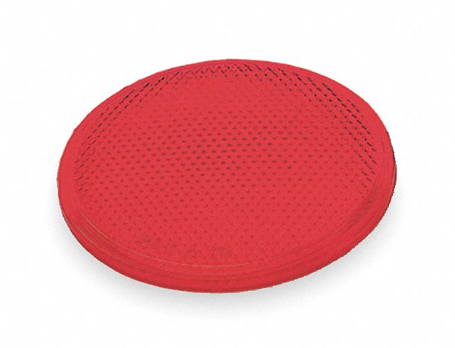 Round, Red, Reflector - 2VNF3|41002 - Grainger