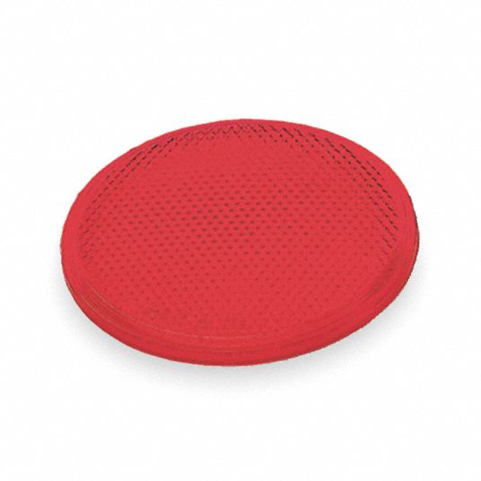 Round, Red, Reflector - 2VNF3|41002 - Grainger