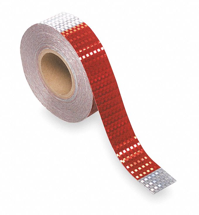 Reflective Tape, 2 in Width, 150 ft Length - Grainger