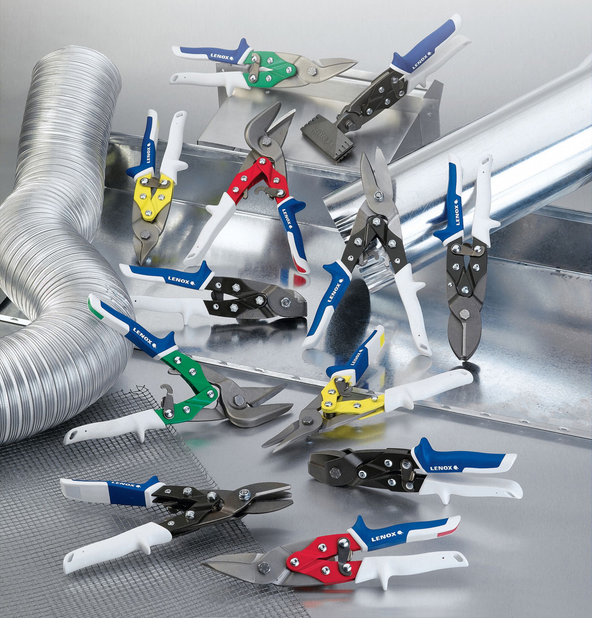 LENOX Aviation Snip: Straight, 9 in Overall Lg, 3/4 in Cutting Lg ...