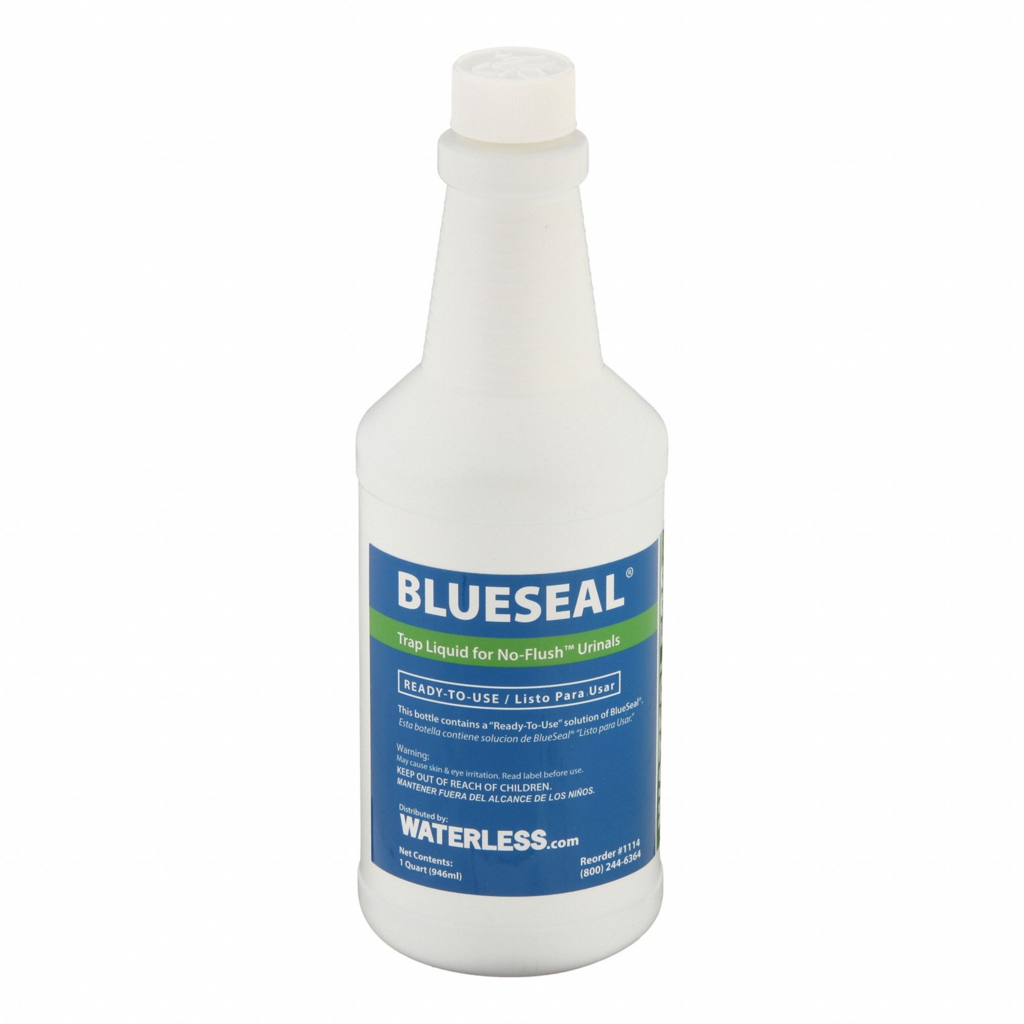WATERLESS NO-FLUSH URINAL, Liquid, Blue, Waterless Urinal Sealant ...