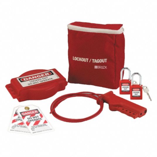 BRADY, Keyed Different Padlocks, 102692, Portable Lockout Kit - 2VU49 ...