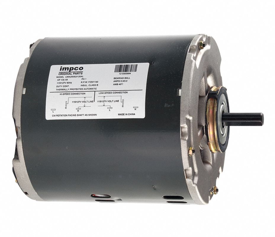 IMPCO Motor para Enfriador Evaporativo, 1/2 HP, 2 Velocidades, 1 Fase ...