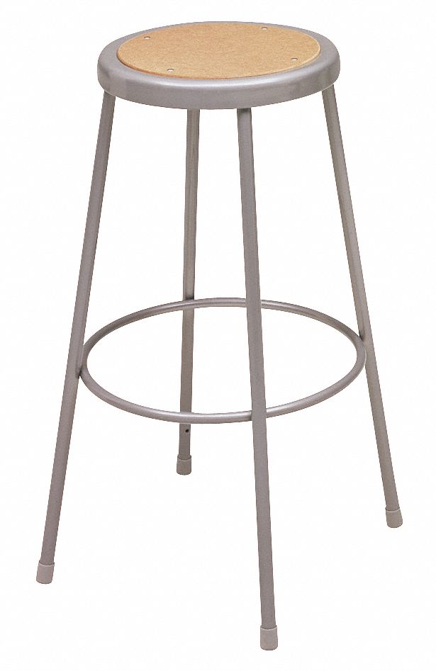 KI, 30 in Overall Ht, 14 in Seat Wd, Round Stool - 2W249|630 - Grainger