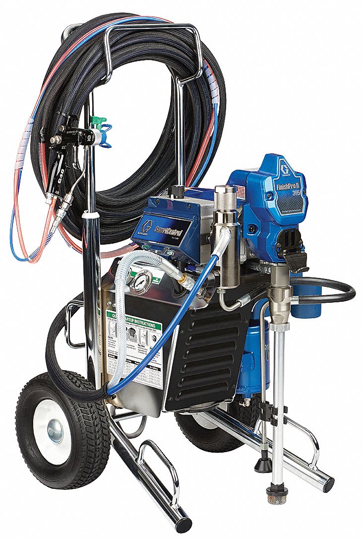Air-Assisted Airless Paint Sprayer , 7/8 HP, 0.47 gpm Flow Rate ...
