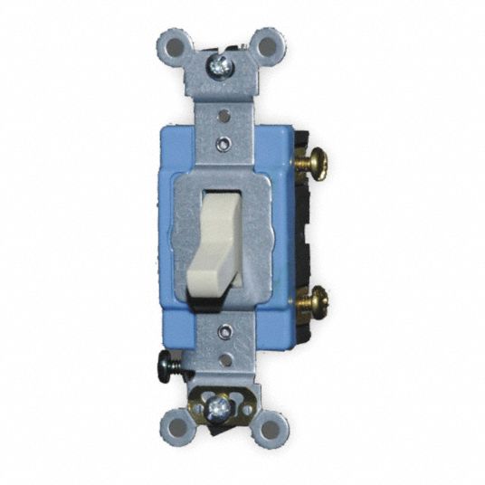 Illuminated Wall Switch, 1-Pole, Maintained, Toggle - Grainger