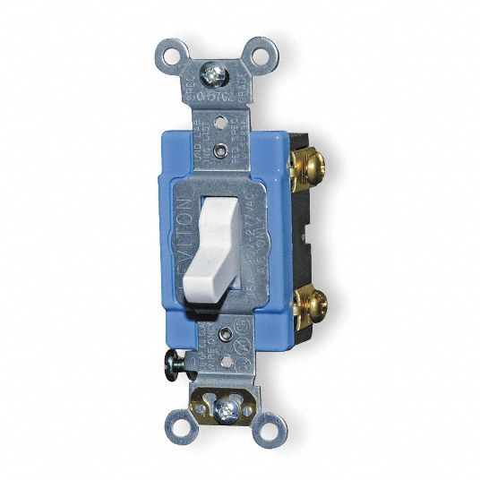 Illuminated Wall Switch, 1-Pole, Maintained, Toggle - Grainger