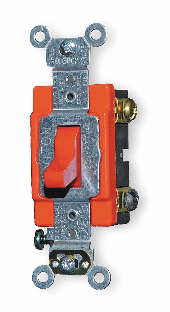 Wall Switch, 3-Way, Maintained, Toggle - Grainger