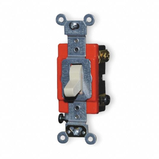 Illuminated Wall Switch, 3-Way, Maintained, Toggle - Grainger