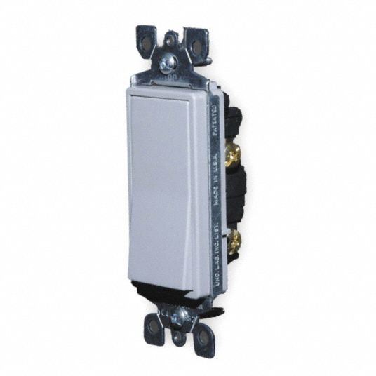 LEVITON Wall Switch, 4-Way, Maintained, Rocker - 2WEX2|5604-2GY - Grainger